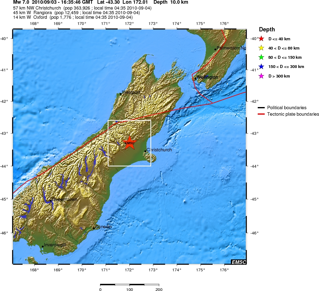 Schweres Erdbeben in Neuseeland