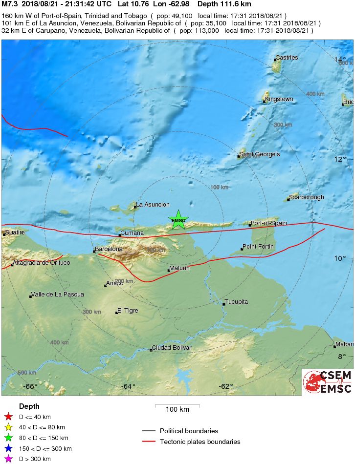 Schweres Erdbeben In Venezuela