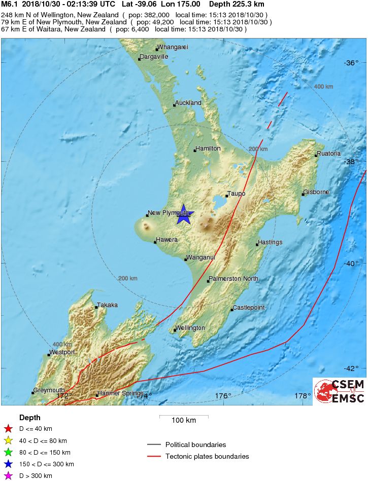 Schweres Erdbeben in Neuseeland